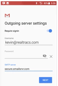Email Setup - Android